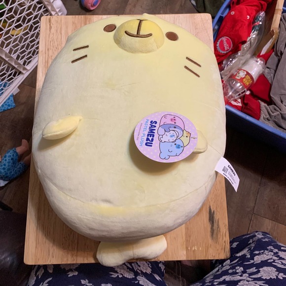 Samezu | Toys | Samezu Pastel Yellow Seal Plush Nwt From Round One ...